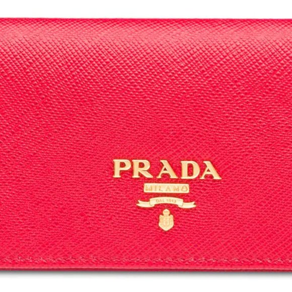 Prada | Bags | Authentic Prada Foldover Card Holder | Poshmark